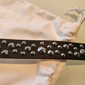 Versace | Accessories | Versace Studded La Medusa Belt Nwt Black And ...